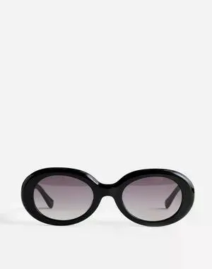 Madewell Valoma Oval Sunglasses - True Black