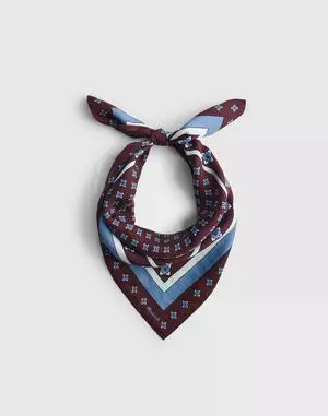 Madewell Small Silk Bandana Dark Pomegranate