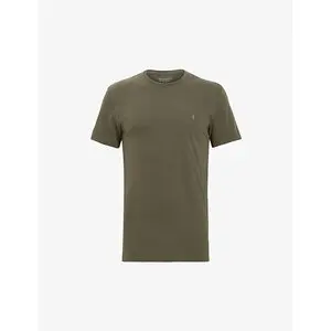 ALLSAINTS Tonic Logo-embroidered Slim-fit Cotton T-shirt Xl Boa Green