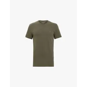 ALLSAINTS Tonic Logo-embroidered Slim-fit Cotton T-shirt Xl Taylor Green