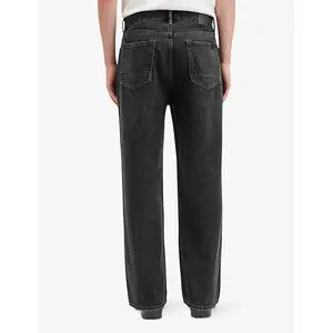 ALLSAINTS Lenny Relaxed-fit Wide-leg Jeans - Washed Black