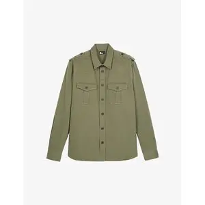 The Kooples Patch-pocket Regular-fit Cotton Shirt