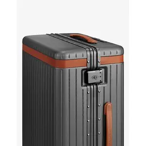 CARL FRIEDRIK The Check-in Suitcase 65cm - Cognac/grey