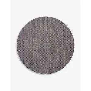 CHILEWICH Basketweave Round Woven Placemat 38cm - One-color