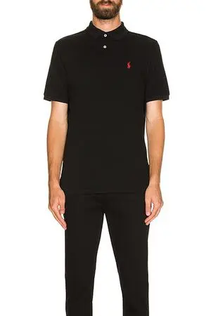 Polo Ralph Lauren Classic Fit Mesh Polo - Black