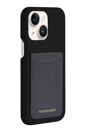MAISON DE SABRE Card Phone Case - Graphite Caviar