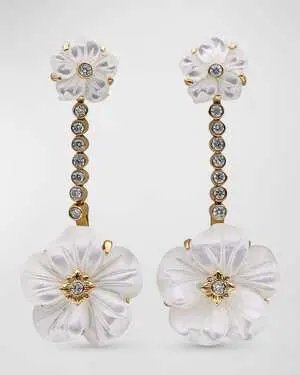 Stephen Dweck Mother Of And Diamond Earrings - Pearl