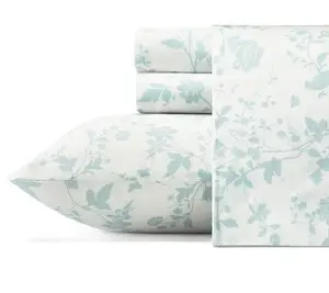 Laura Ashley Garden Palace Cotton 4-piece Sheet Set Queen - One-color