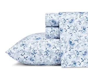 Laura Ashley Lorelei Cotton 4-piece Sheet Set King - One-color