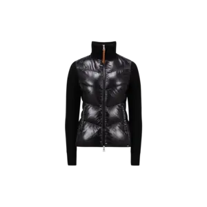 Moncler Diagonal-quilted Padded Wool Zip-up Cardigan
