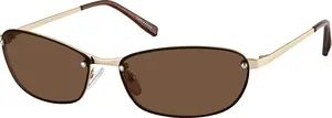 Zenni Cat-eye Stainless Steel Sunglasses - Rose Gold