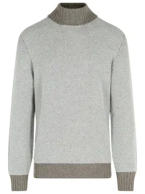 GRAN SASSO Gran Sasso Cashmere High Neck Sweater - Brown