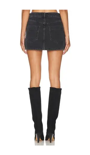 Free People X We The Free Wynne Denim Wrap Skirt - Eclipse