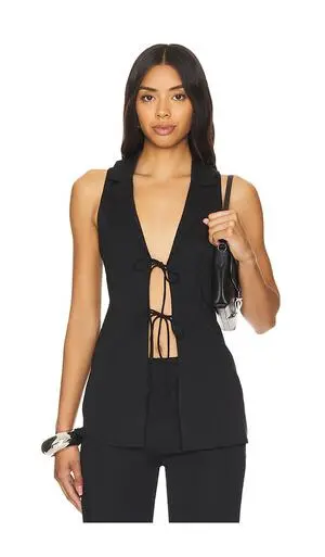 House Of Harlow 1960 X Arlo Vest Top - Black