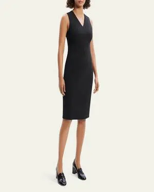 Theory Slim Midi Sheath Dress