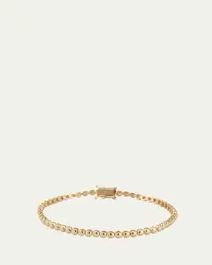 JENNIFER MEYER 18k Yellow Mini Bezel Tennis Bracelet