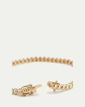 JENNIFER MEYER 18k Yellow Mini Bezel Tennis Bracelet