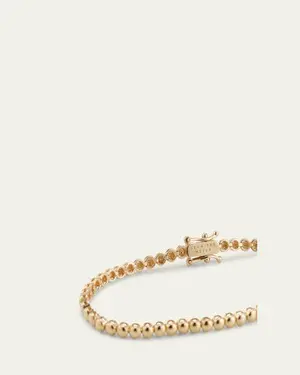 JENNIFER MEYER 18k Yellow Mini Bezel Tennis Bracelet
