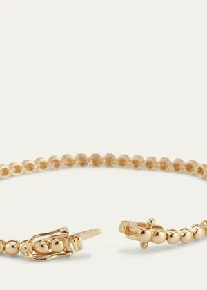JENNIFER MEYER 18k Yellow Mini Bezel Tennis Bracelet