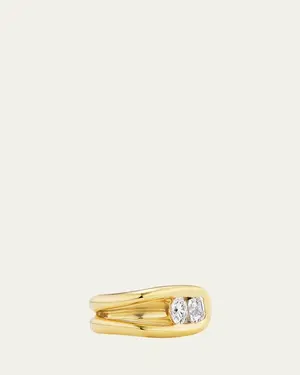 UNIFORM OBJECT 18k Impact Diamond Ring