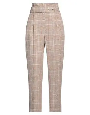 Peserico Tartan Linen Tapered Pants