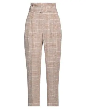 Peserico Tartan Linen Tapered Pants