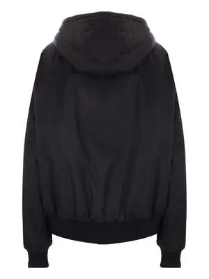 Prada Re-nylon Triangle-logo Hooded Jacket