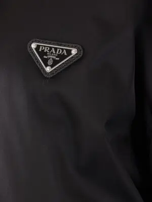 Prada Re-nylon Triangle-logo Hooded Jacket