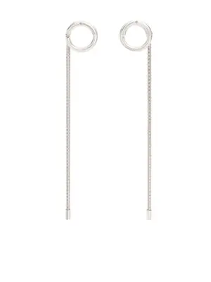 COURREGES Holy Chained Dangle Earrings