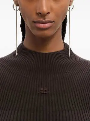 COURREGES Holy Chained Dangle Earrings