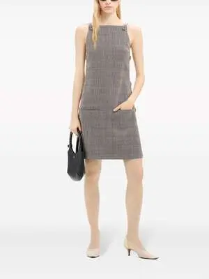 COURREGES Prince Of Wales Mini Dress - Black