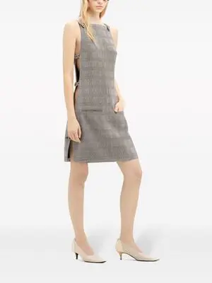 COURREGES Prince Of Wales Mini Dress - Black