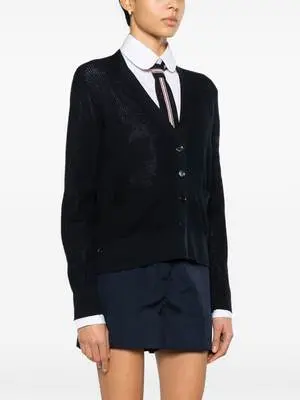 Thom Browne V-neck Virgin Wool Cardigan