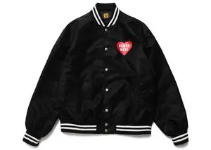 HUMAN MADE Nylon Stadium Jacket - Black
