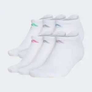 Adidas Athletic Cushioned Crew Socks 6 Pairs - White
