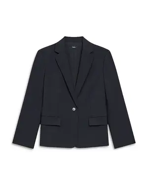Slim Fit Black Blazers for Women