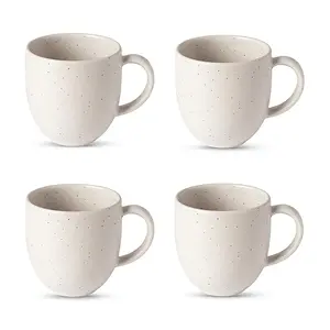 COSTA NOVA Pacifica Mugs, Set Of 4 - Vanilla