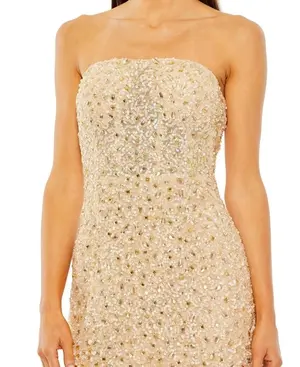 Mac Duggal Strapless Mini Dress