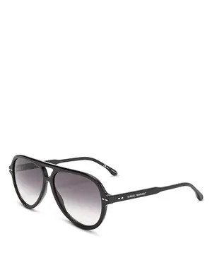 Isabel Marant Étoile Aviator Sunglasses 59mm - Black/gray Gradient