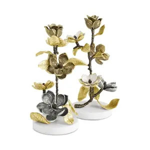 Michael Aram Vintage Bloom Candleholders, Set Of 2 - Multi