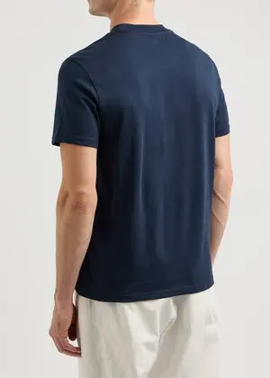 AMI Paris Logo-embroidered Cotton T-shirt