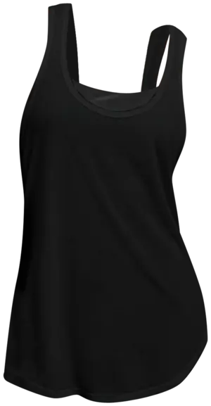 Carbon38 Long Racerback Tank Black