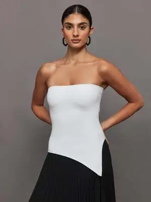 Carbon38 Asymmetrical Strapless Top