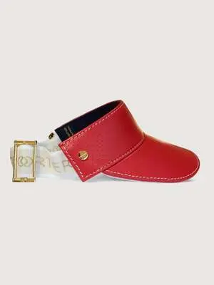 FENIX SPORTIER Leather Visor Tomato Red