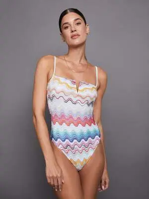 Missoni Missoni Halter One-Piece Swimsuit Multicolor