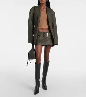 AYA MUSE Kaya Faux Leather Jacket - Grey
