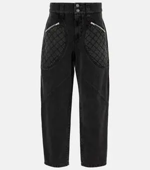 Isabel Marant Étoile Catarina Paneled Tapered Jeans