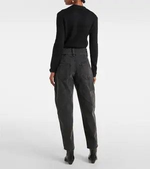 Isabel Marant Étoile Catarina Paneled Tapered Jeans