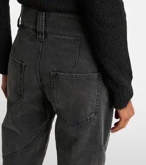 Isabel Marant Étoile Catarina Paneled Tapered Jeans