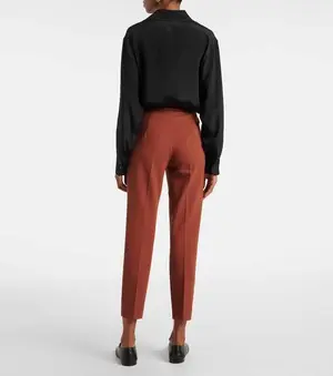 Max Mara Pegno Slim Pants - Brown